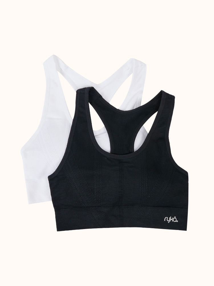 Seamless Mixed Texture Cables Knit Bra (2 Pack) | Within.™